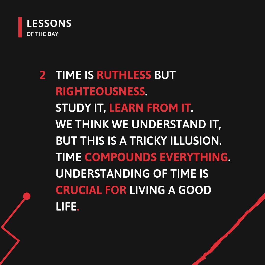 Time is ruthless but righteousness. Lessons of the Day. | by Asvhgaw ...