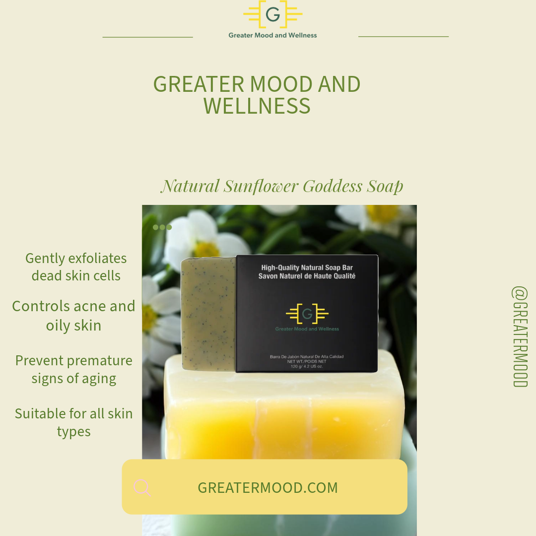 Greater Mood Natural Sunflower Soap - Greater Mood and Wellness - Medium