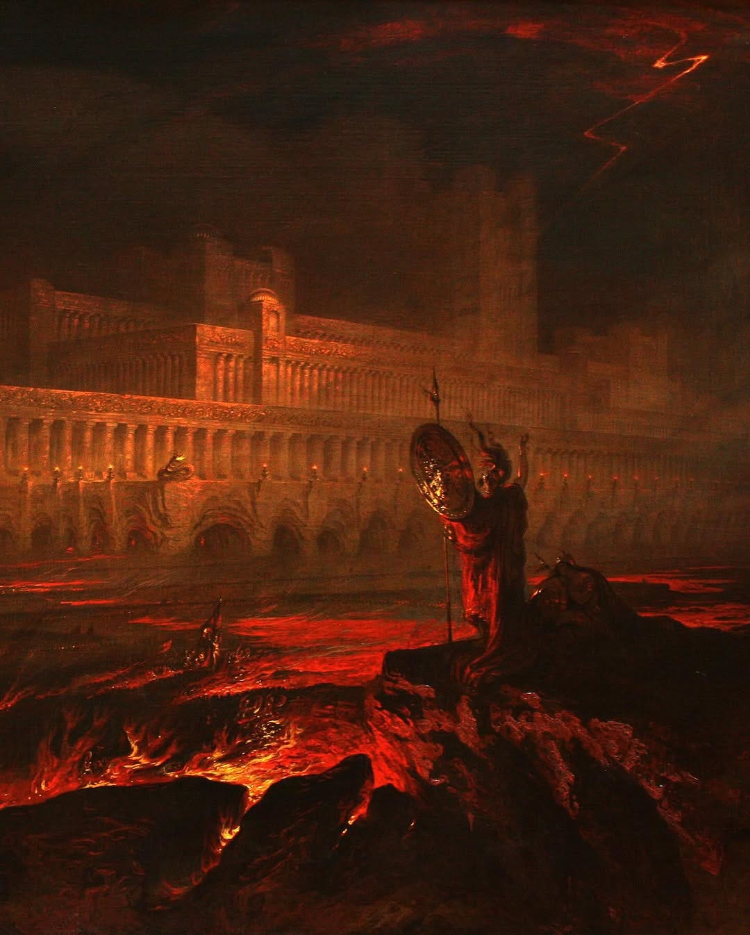 JOHN MARTIN - PANDEMONIUM, 1841. This piece feels less like a static ...