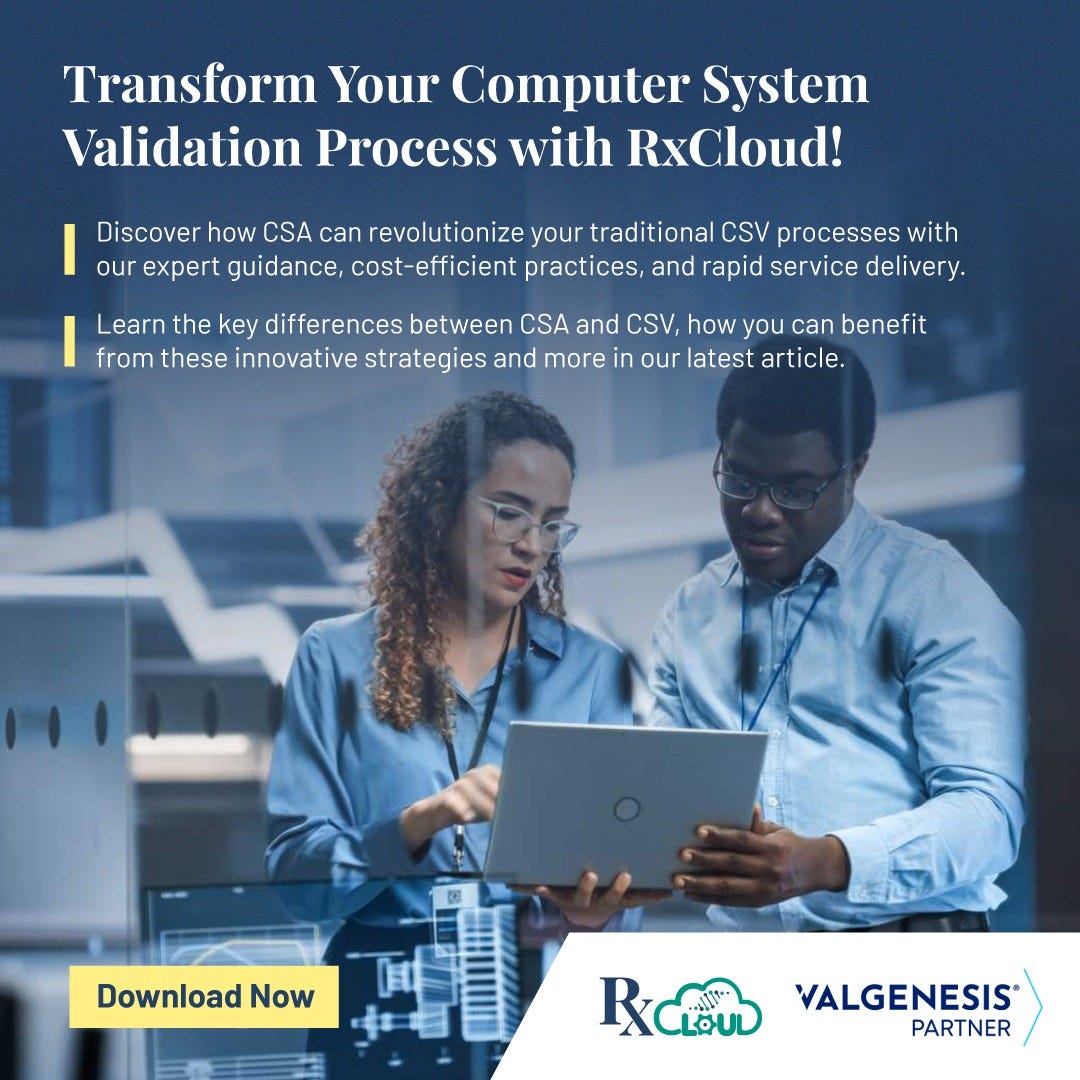 The Evolution of CSV in the Pharmaceutical Industry | by RxCloud Audit ...