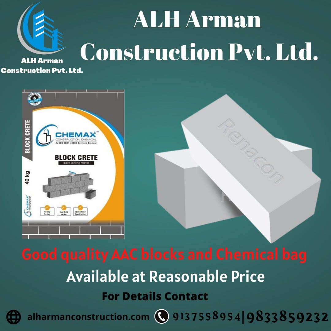 Good Quality AAC Blocks and chemical bag Available at Reasonable Price ...