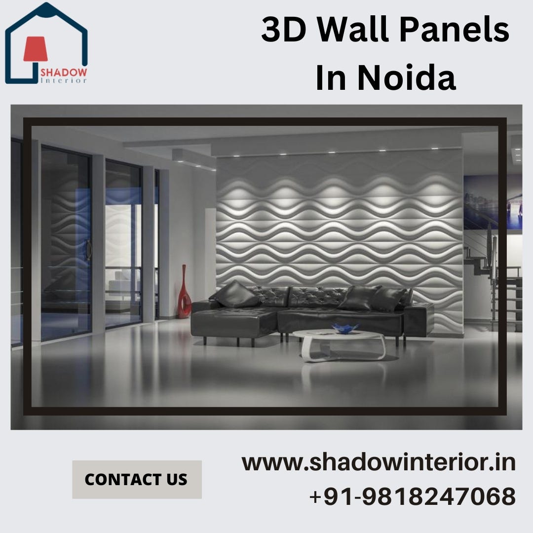 3D wall panels in Noida - Shadow Interior - Medium