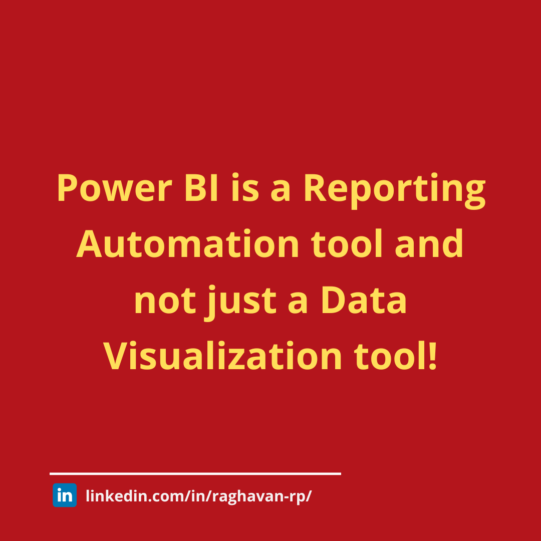 Power BI as a Reporting Automation tool | by Raghavan P | Medium