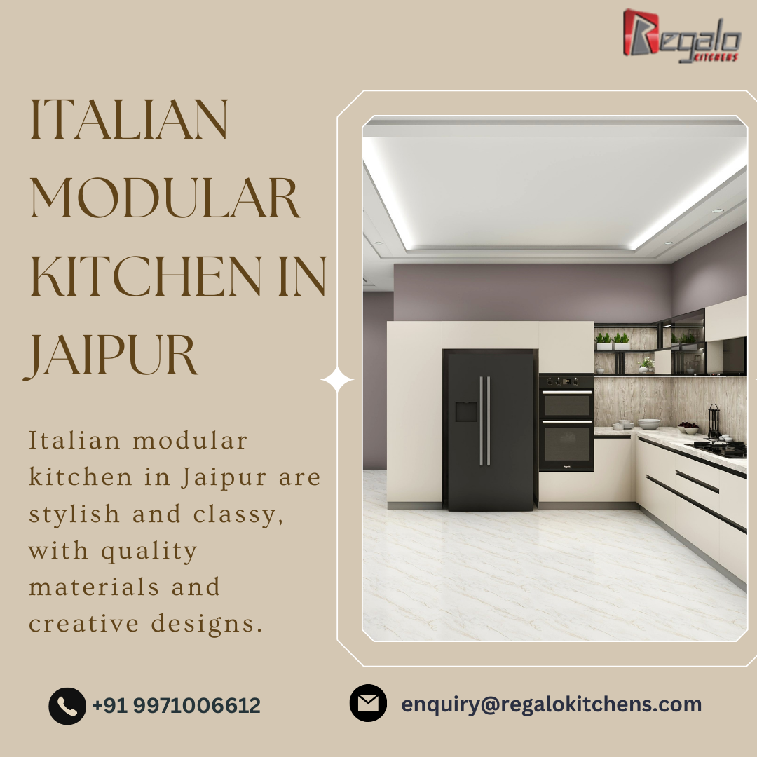 Italian Modular Kitchen in Jaipur - Kitchen Design - Medium