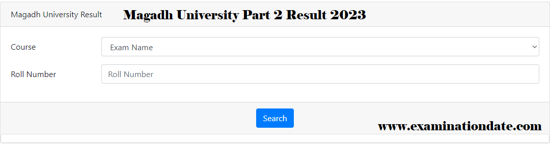 Magadh University Part 2 Result 2023 Out Examination Date Medium