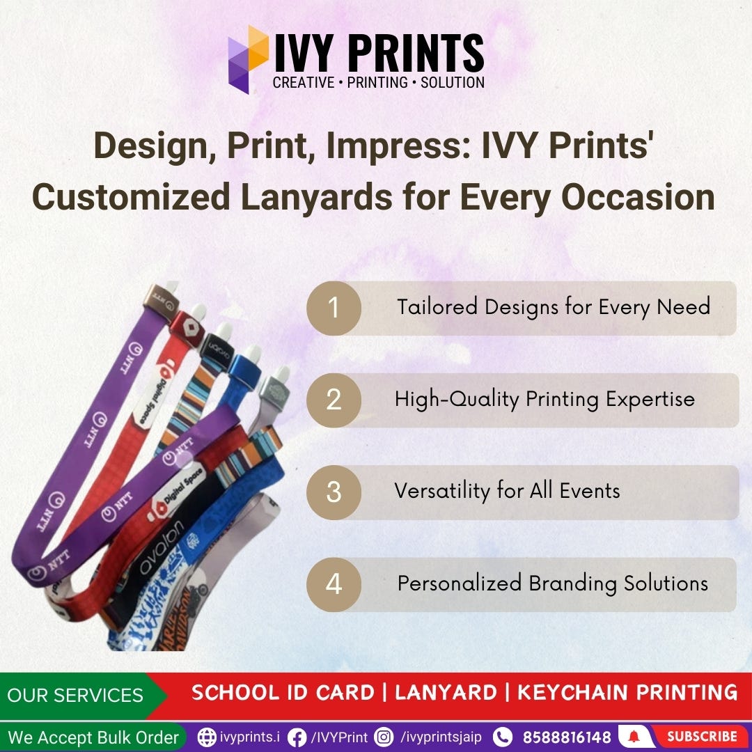 Elevate Your Brand with IVY Prints’ Customized Lanyards | by Ivyprints | Mar, 2024 | Medium