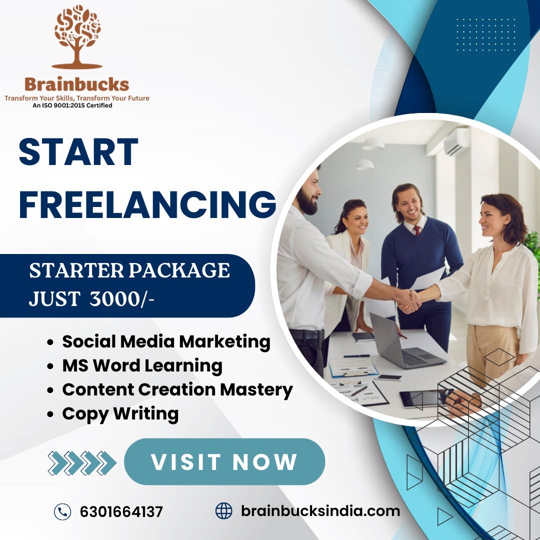 Start Freelancing - Brainbucks India - Medium