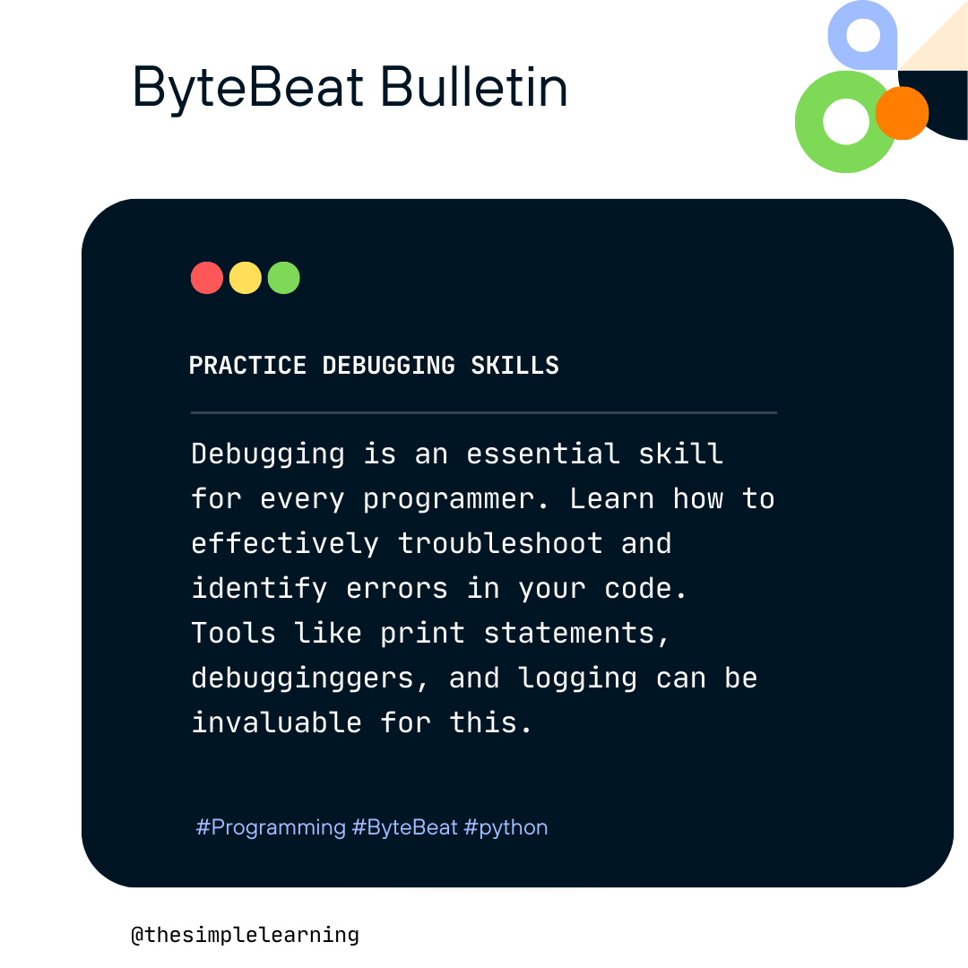 Practice Debugging Skills — ByteBeat Bulletin | by The Simple Learning | Feb, 2024 | Medium