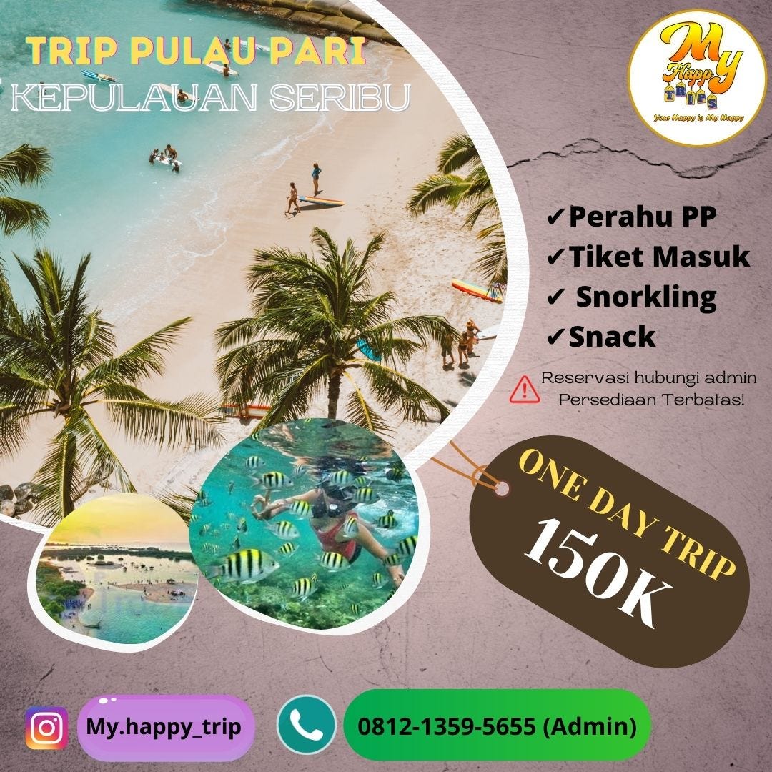 1 day trip pulau seribu MY HAPPY TRIP PALING MURAH, WA 0812–1359–5655 ...