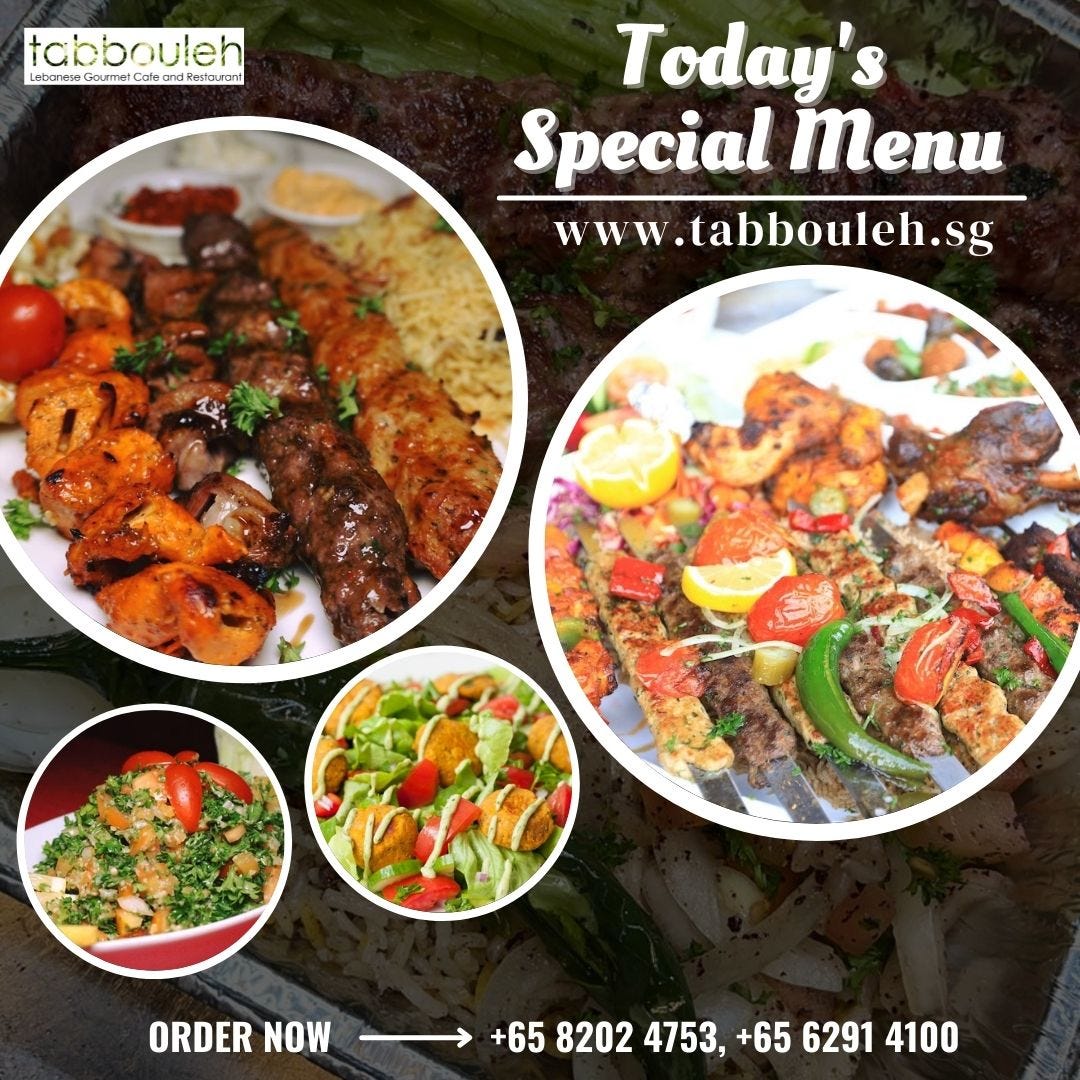 Tabbouleh Lebanese Restaurant providing you Home Delivery Services ...