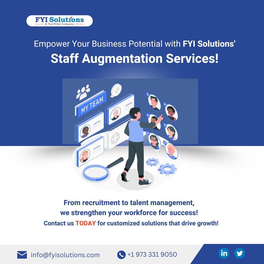 Flexible Staff Augmentation Services Business Management Fyi Solutions Medium