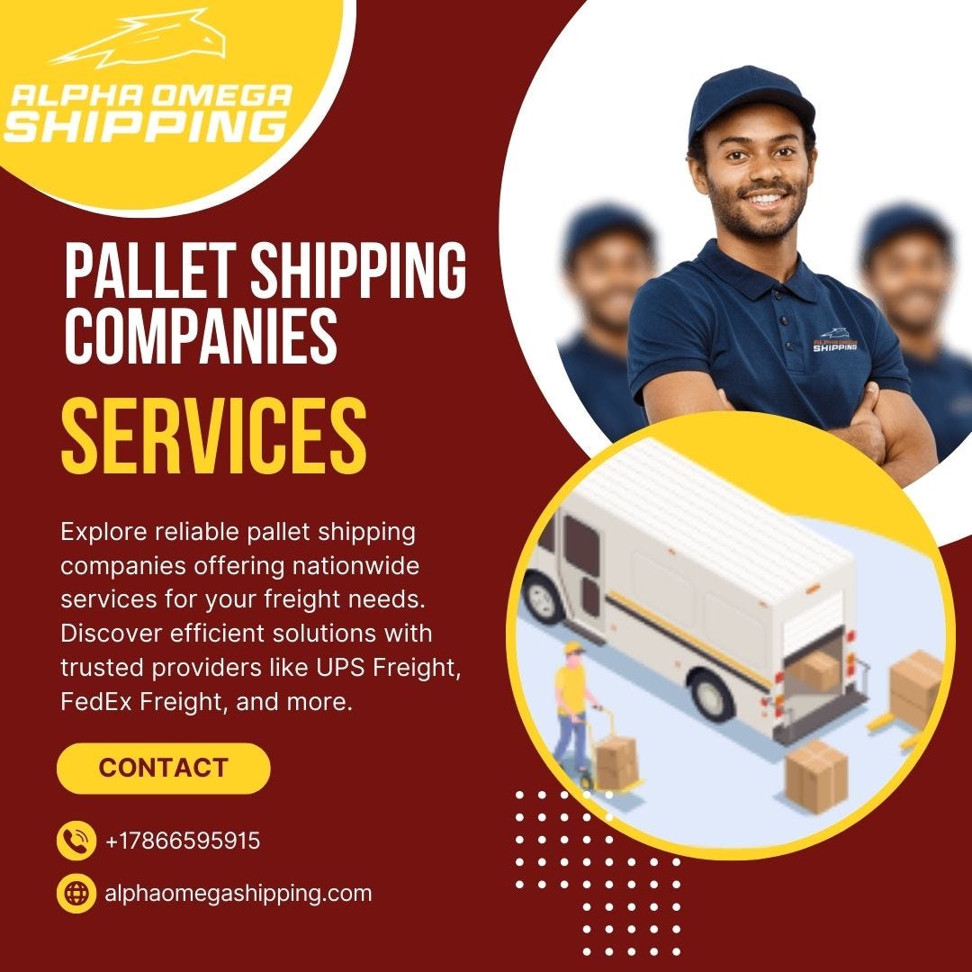 Reliable Pallet Shipping Companies | Alpha Omega Shipping - Alpha Omega ...