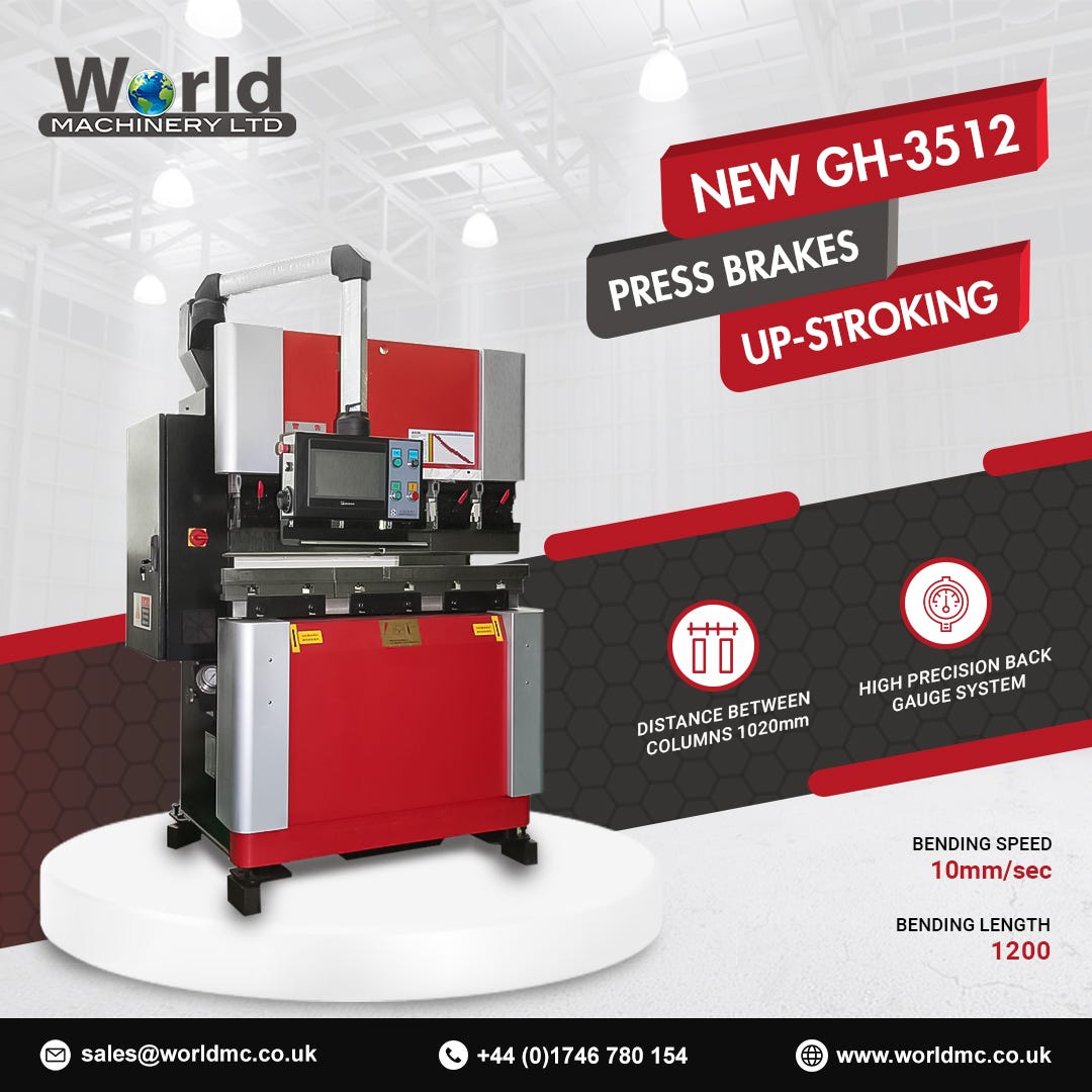 New GH-3512 Press Brakes Up-Stroking Machine - World Machinery Ltd - Medium