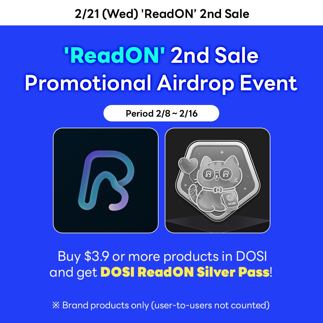 ‘ReadON’ Release Promotional Airdrop Event | by DOSI | Medium
