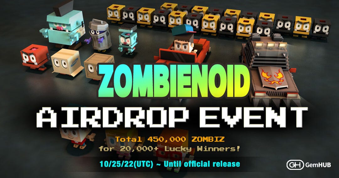 Zombie Noid Launching Pre-register Airdrop Event | Medium