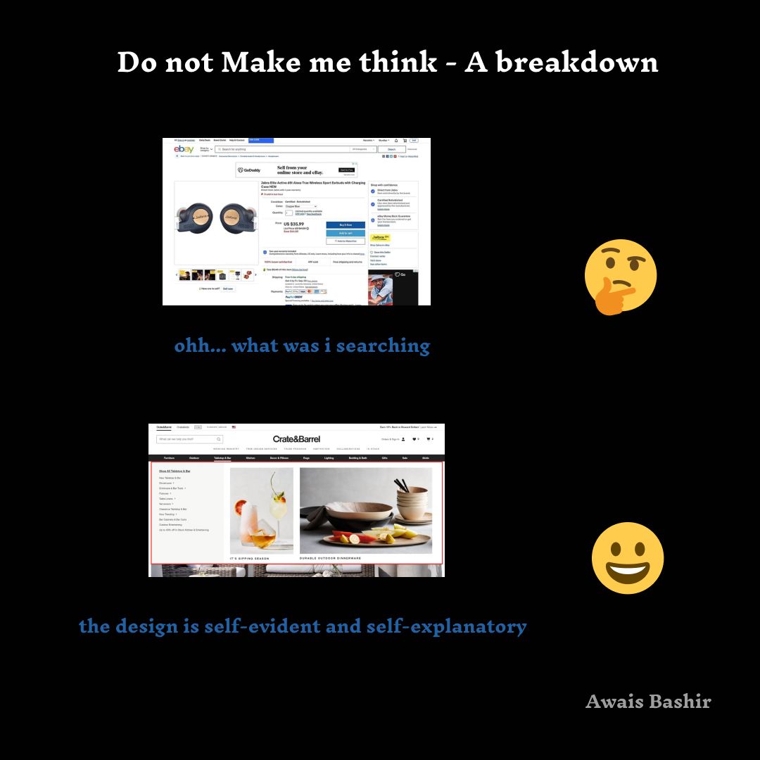 Do not make me think — A Breakdown | by M Awais | Medium