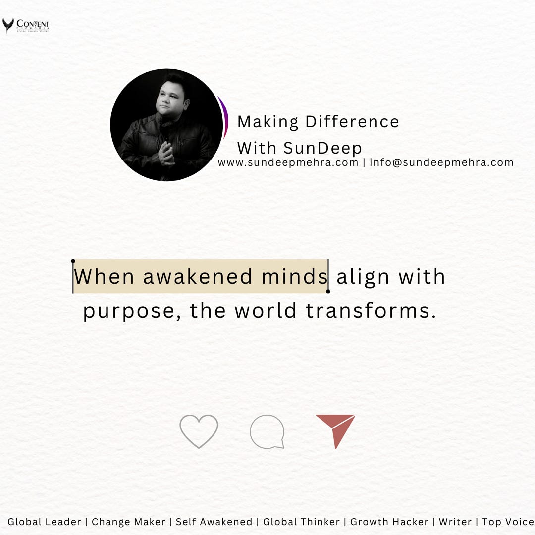 When awakened mind aligns – Leadership mantra… | by SunDeep Mehra | Medium
