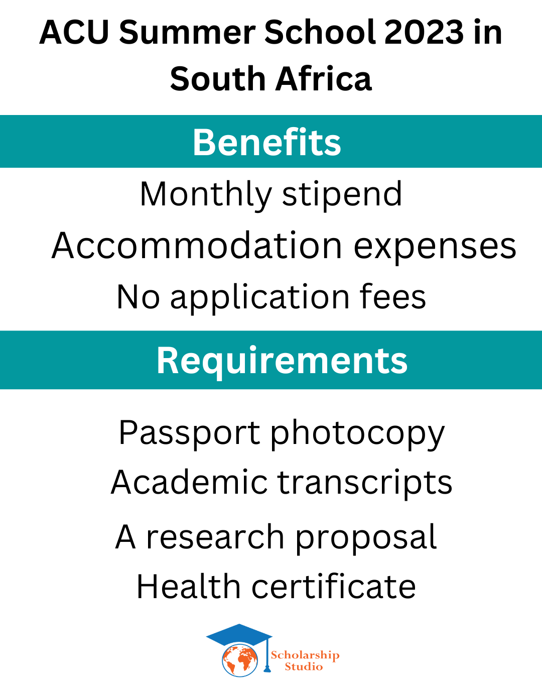 ACU Summer School 2023 in South Africa - Scholarship studio - Medium