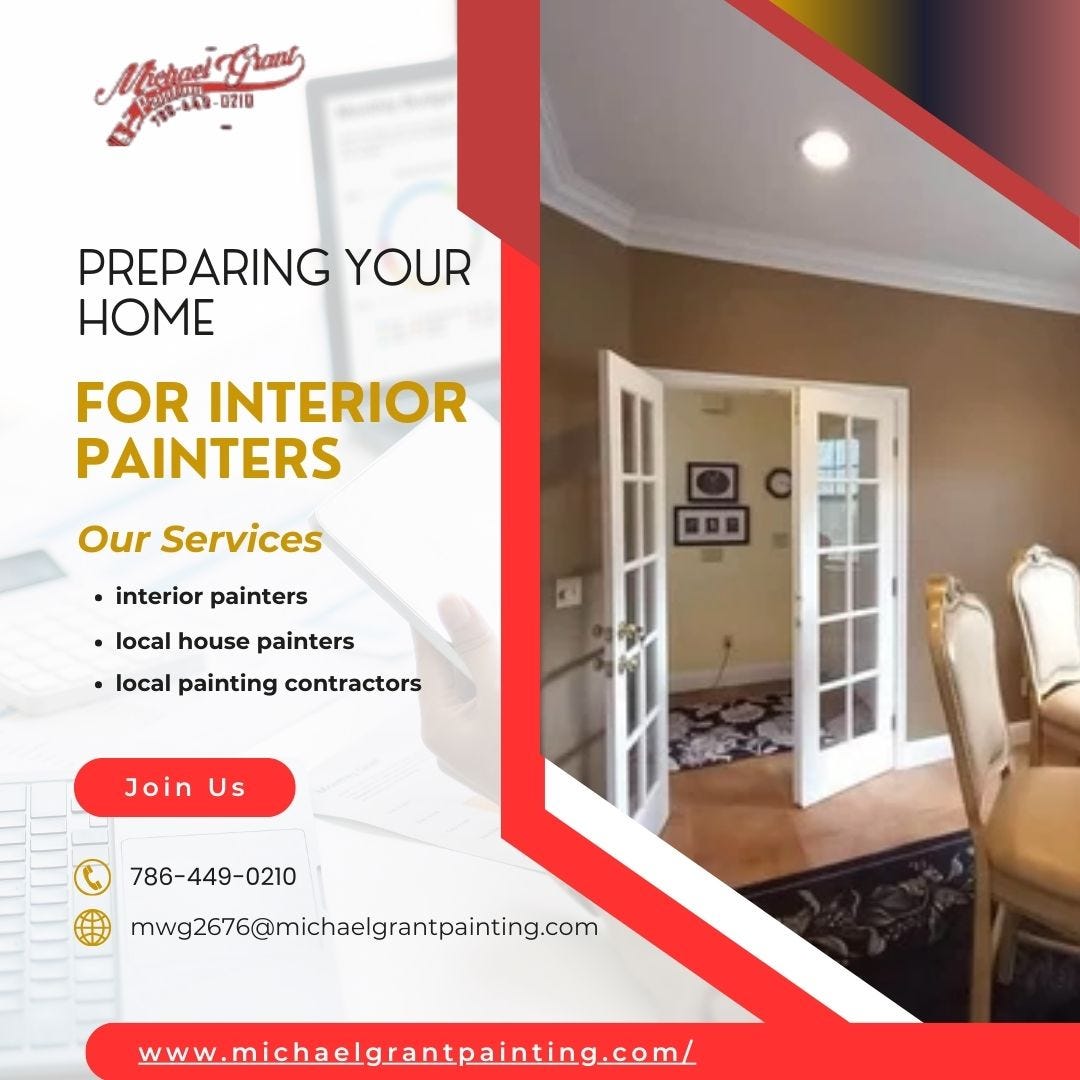 Preparing Your Home for Interior Painters in Miami FL - Michael Grant ...