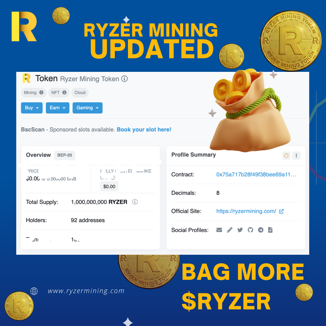 RYZER Mining is now updated in BSCScan | by Ryzer Mining | Medium