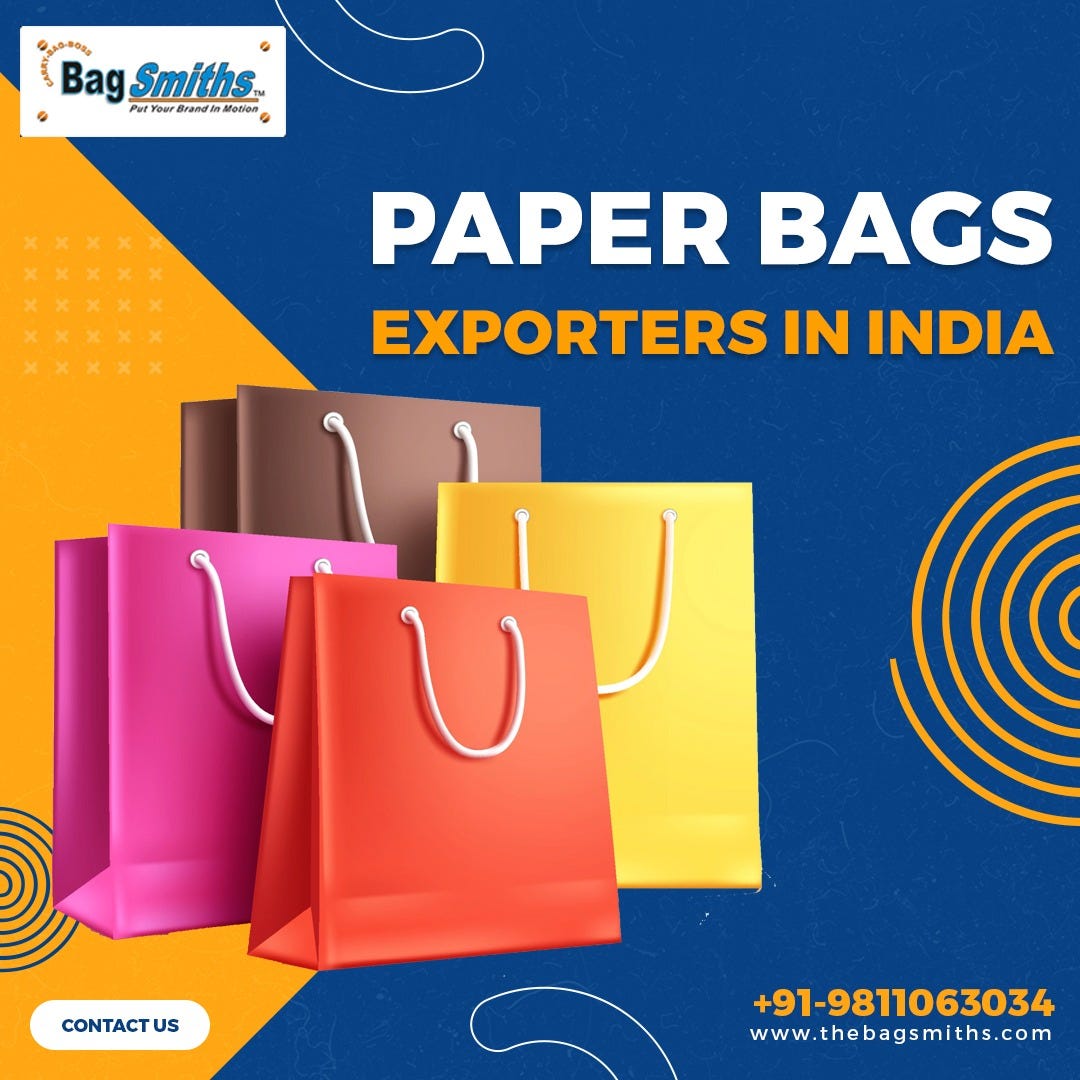 Best Paper Bags Exporters in India — The Bag Smiths | by The Bag Smiths ...