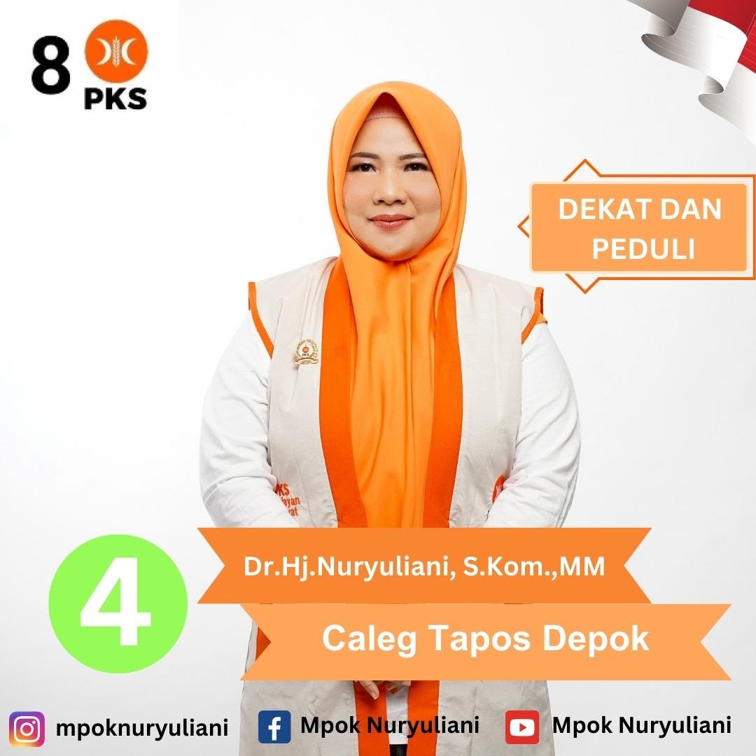 PRIBUMI, Dr Hj Nuryuliani Caleg Tapos Depok - Caleg Sukatani Tapos Depok - Medium