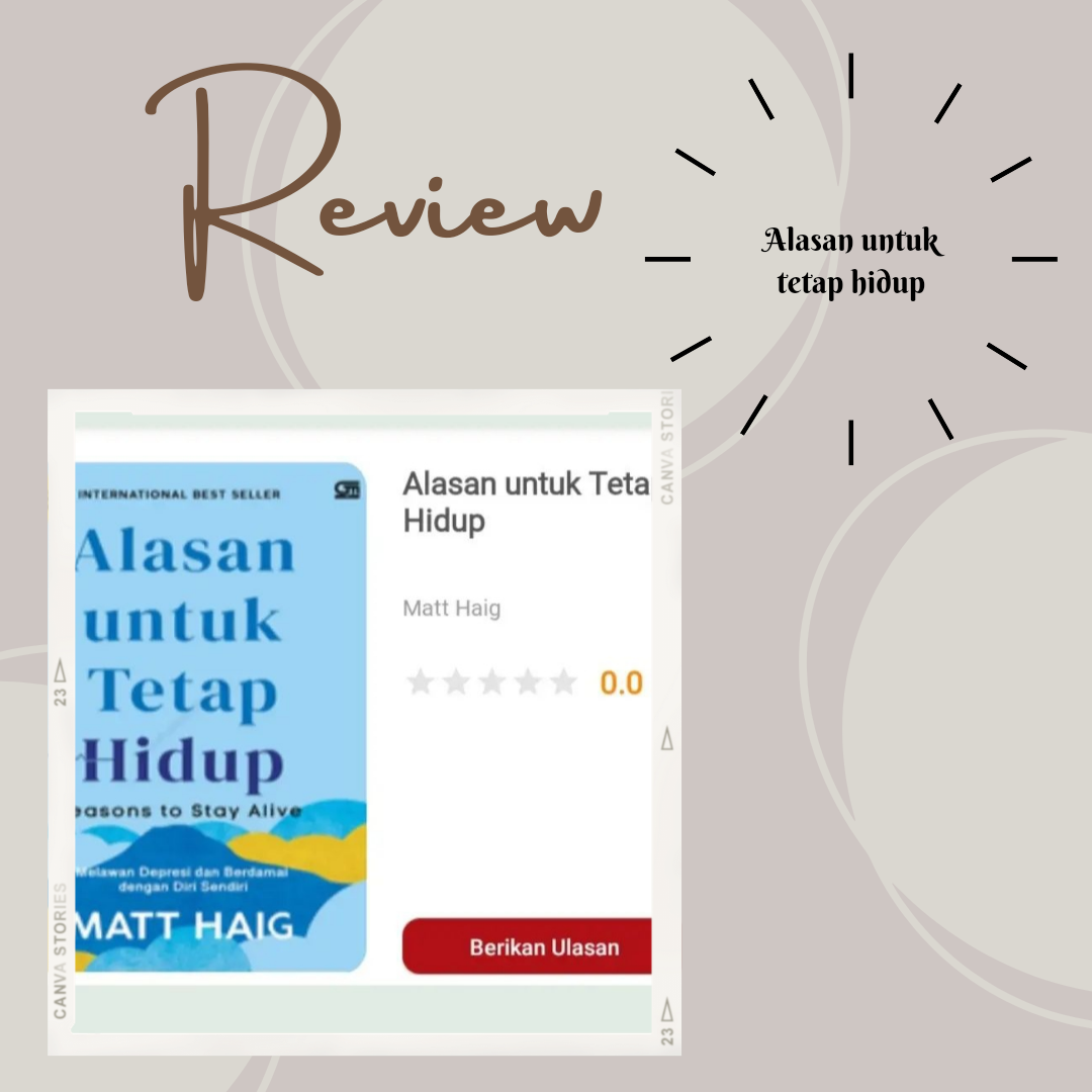 Review Buku Alasan Untuk Tetap Hidup By Putri Wulan Dian Kencana Medium