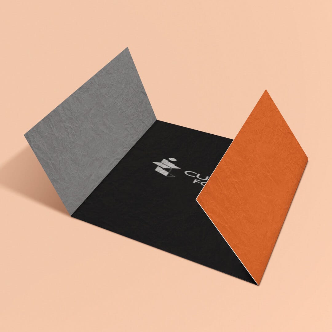 Grow up your business with customize tri panel presentation folders at ...