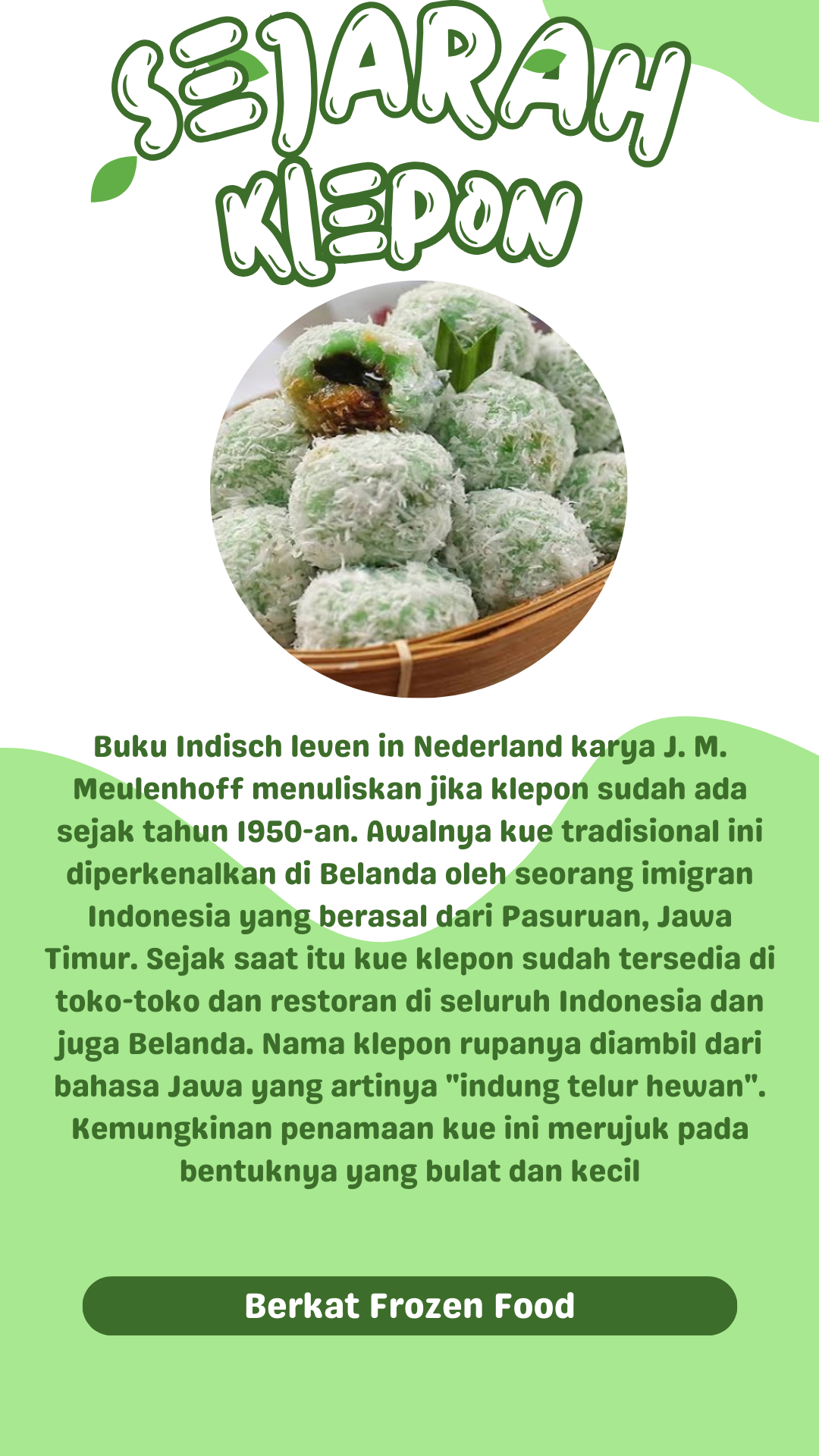 Sejarah Klepon - Grosirfrozenfoodmix - Medium