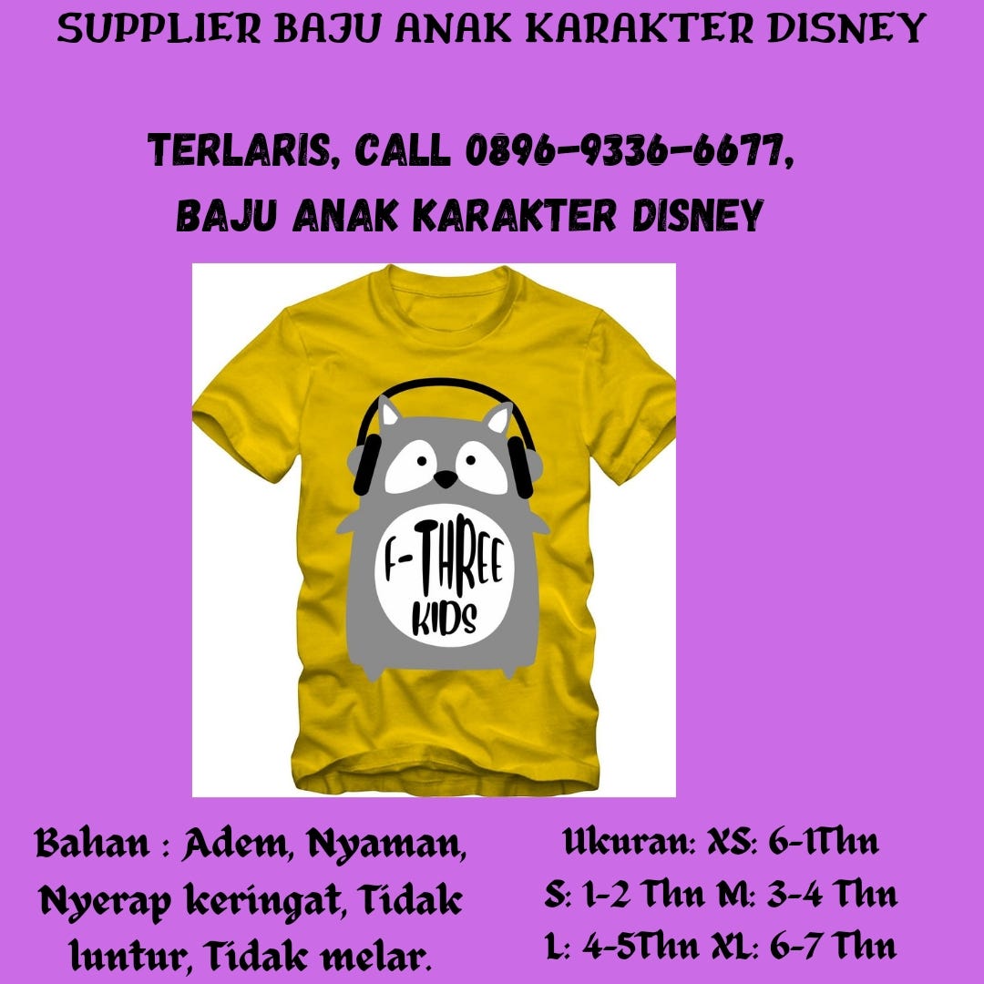SUPPLIER BAJU ANAK KARAKTER DISNEY - Bajuanakkarakterdisney - Medium