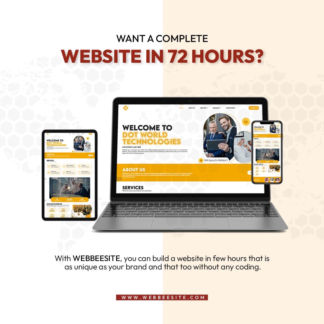 Transform your vision in to a fully functional website in just 72 hours! - WebBee - Medium