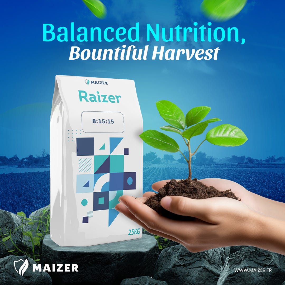 Description RAIZER NPK 8–15–15 offers a balanced nutrient supply ...