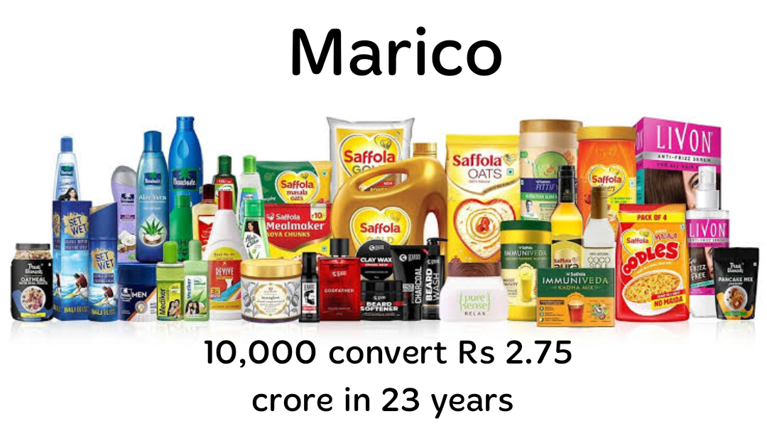 If someone invested Rs 10,000 in Marico in 2010. What would be present ...