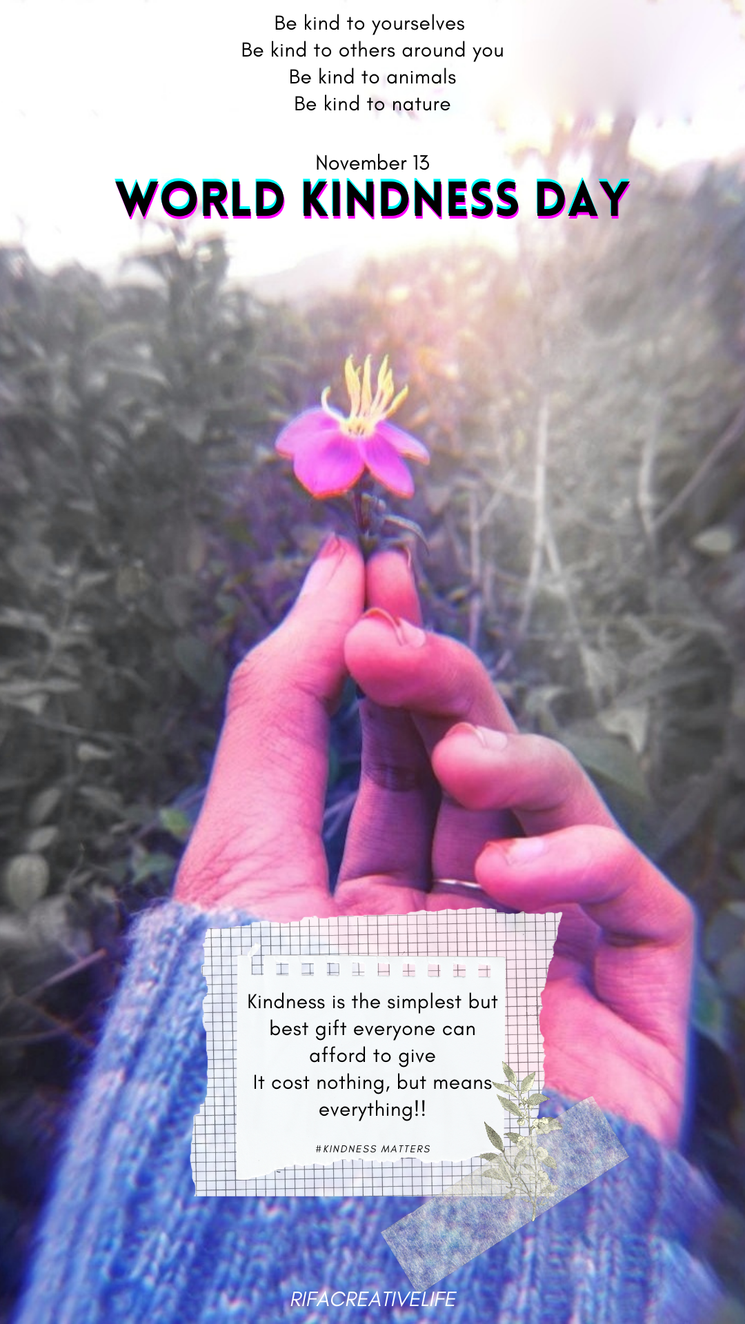 JUST BE KIND. Kindness!! We all have heard a lot… | by Rifa CM | Medium