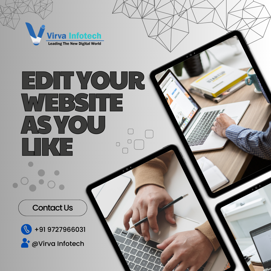 Edit Your Website As You Like with Virva Infotech! - Virvainfotech - Medium