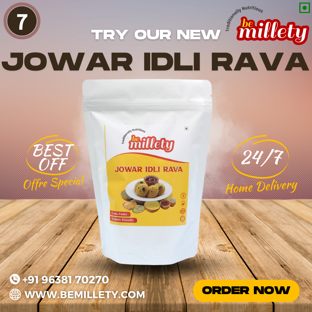 Special Offer on Jowar Idli Rava - Bemillety - Medium