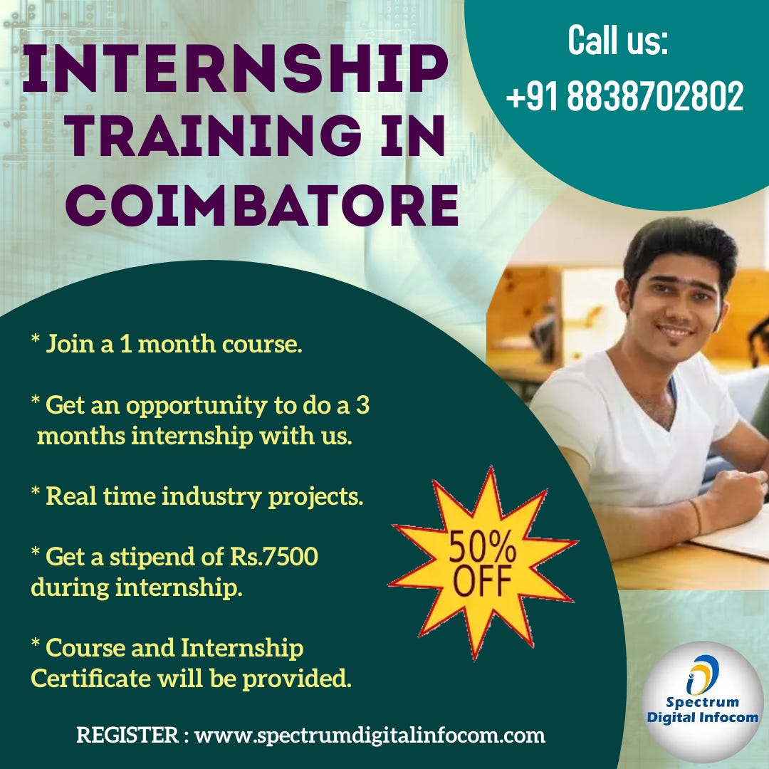 Internship Training in Coimbatore | by Rajkrishnanseoanalyst | Medium