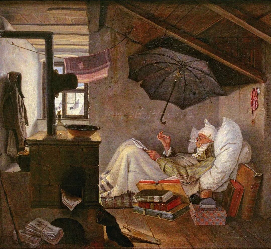 THE POOR POET /1939/ by CARL SPITZWEG | by Pmamtraveller | Sep, 2024 ...