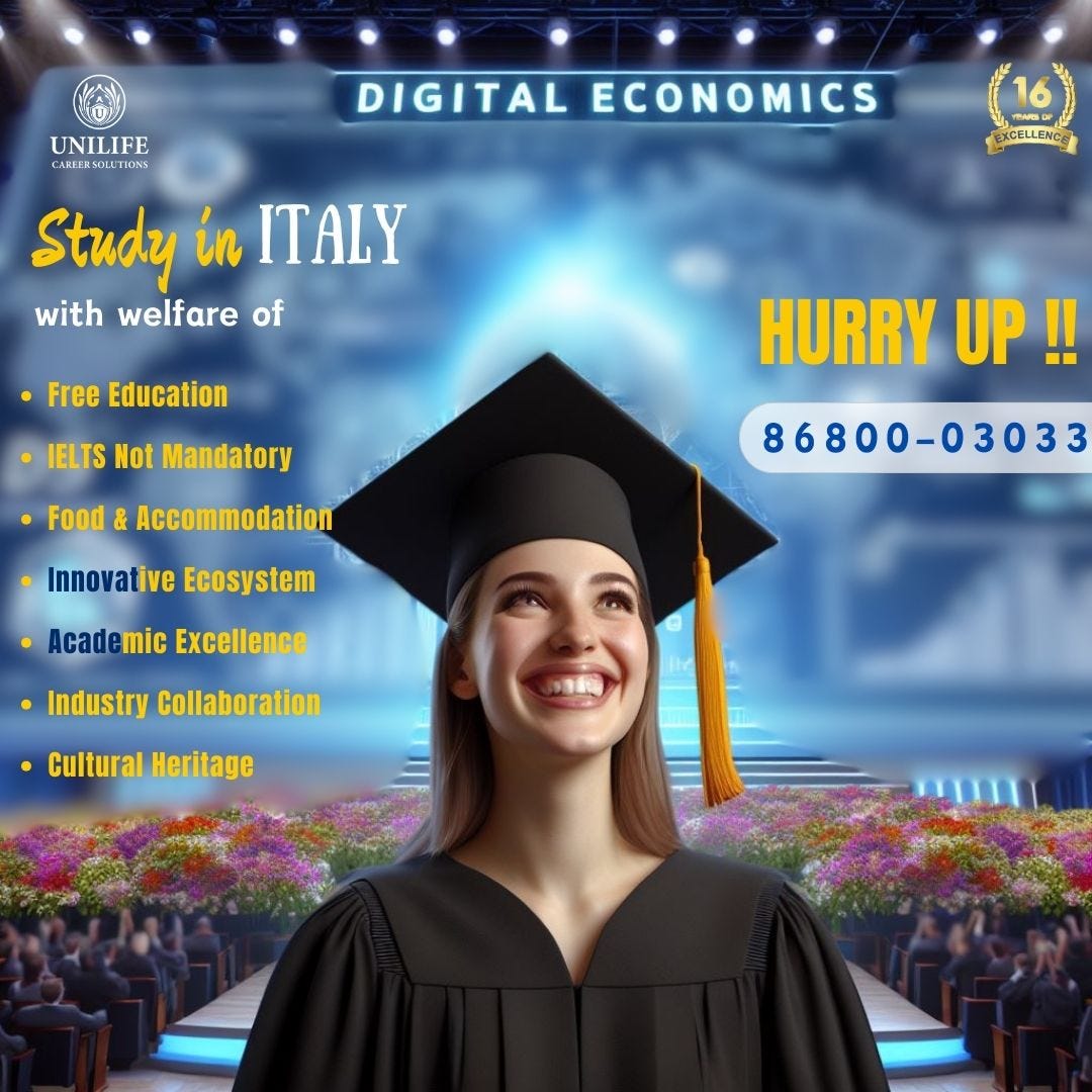 Advantage of studying Digital Economics in ITALY | Free Education | by ...