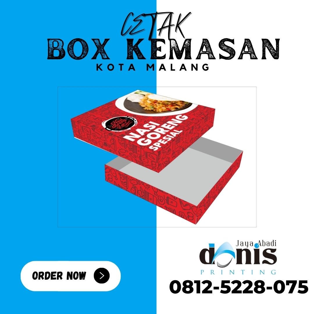 GRATIS DESIGN, HUB 0812-522-8075 | Dus Makanan Custom Malang - Cetak ...