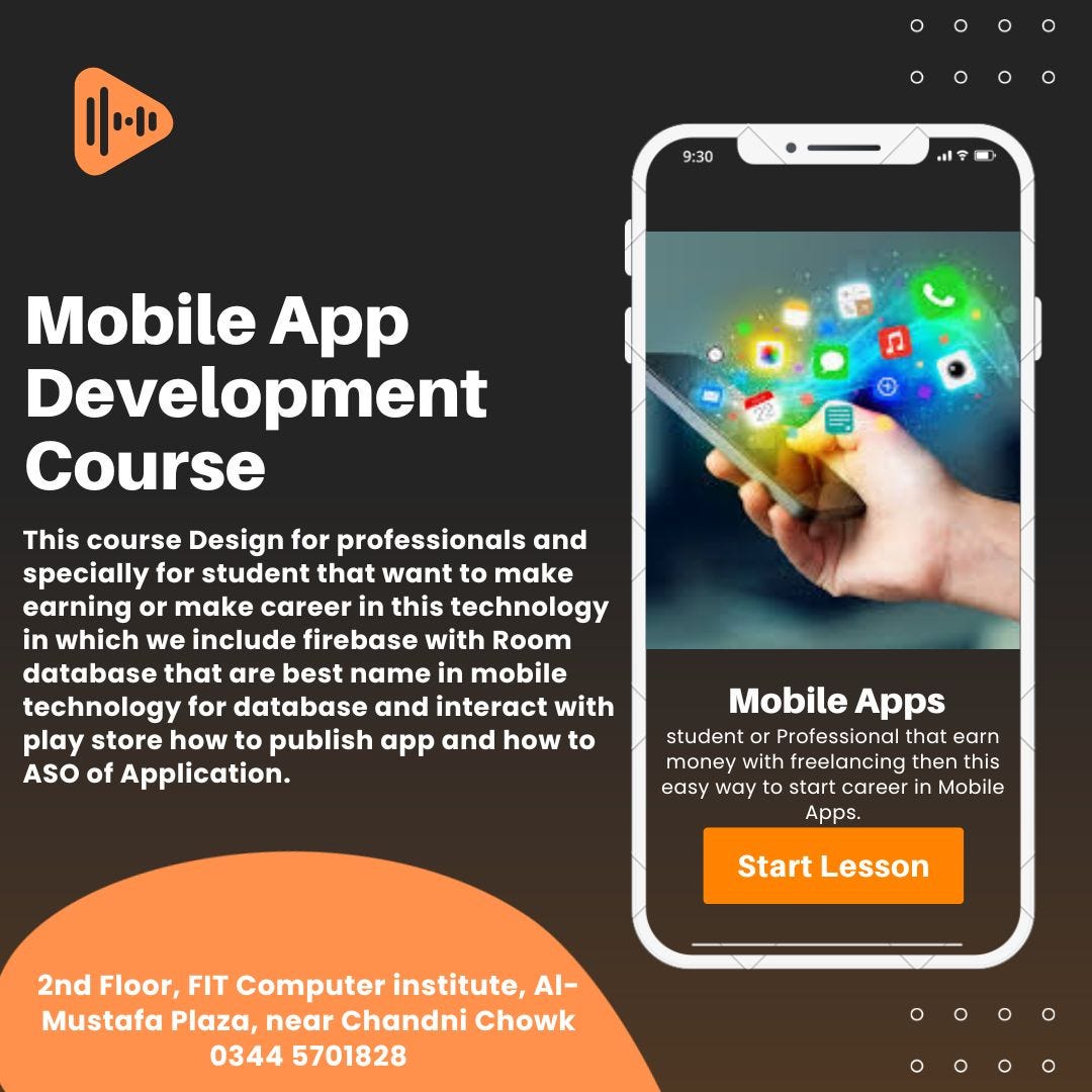Mobile App Development Course In Rawalpindi Islamabad - FIT Computer institute - Medium