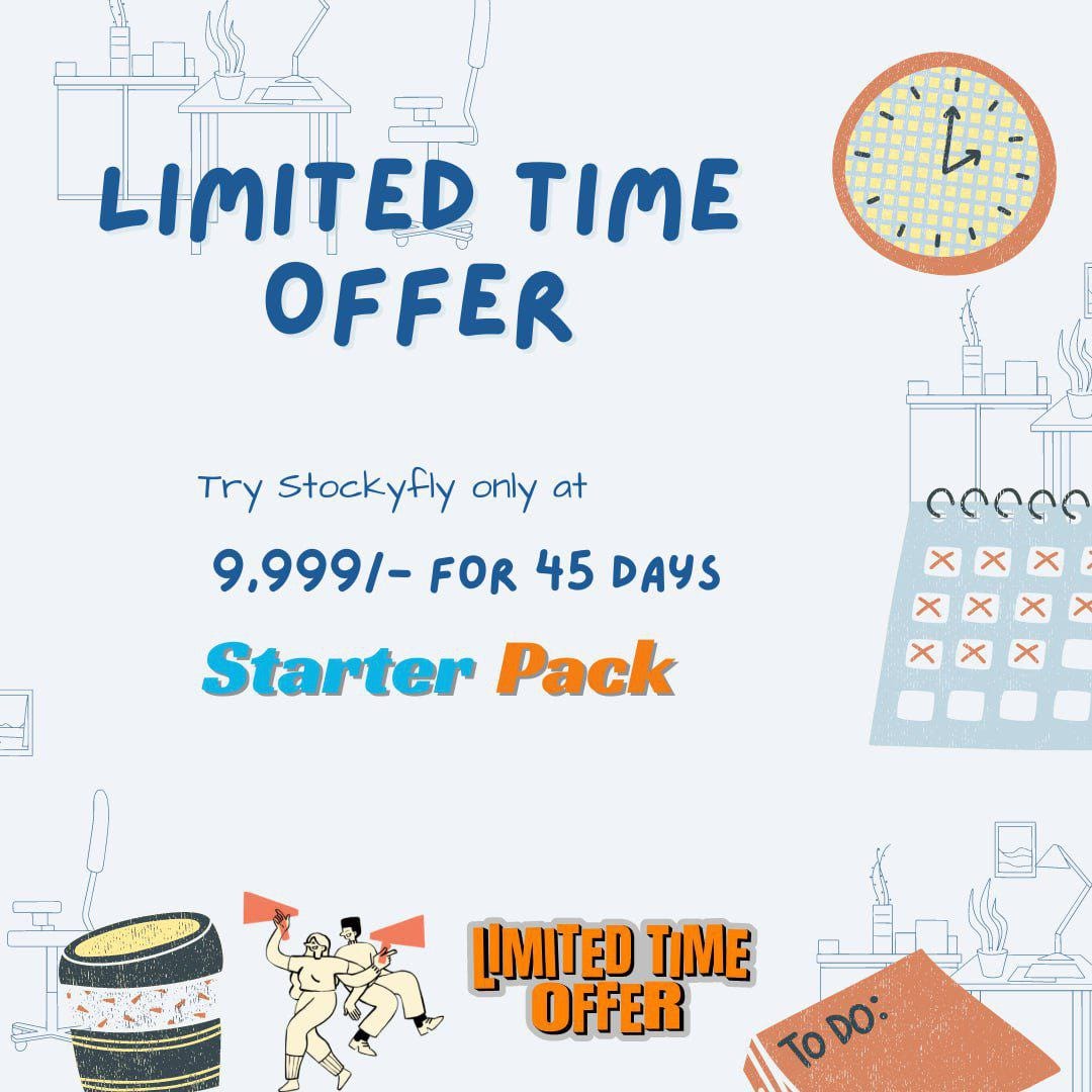Stockyfly Starter Pack 9,999/- for 45 days Promotional offer for ...