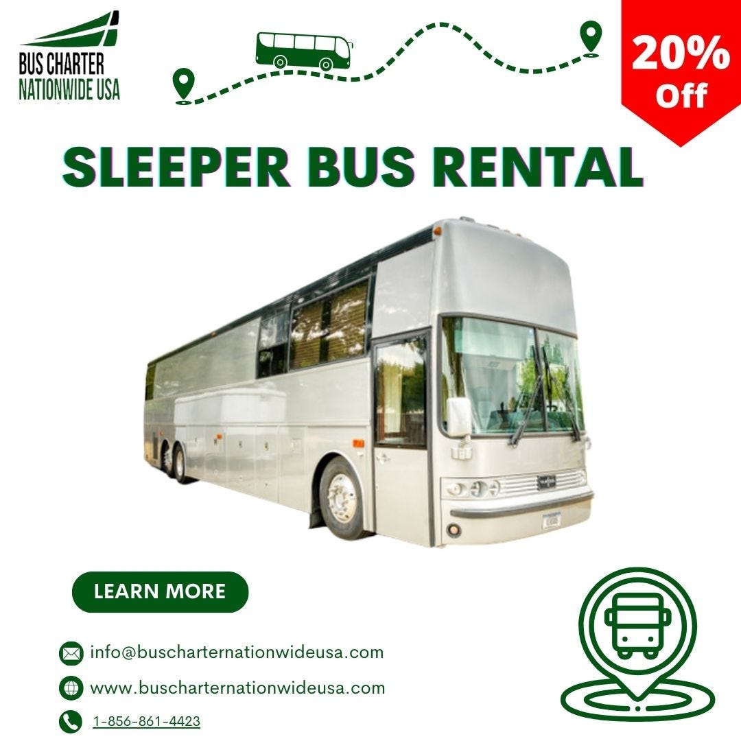 Affordable Sleeper Bus Rental | Bus Charter Nationwide USA ...