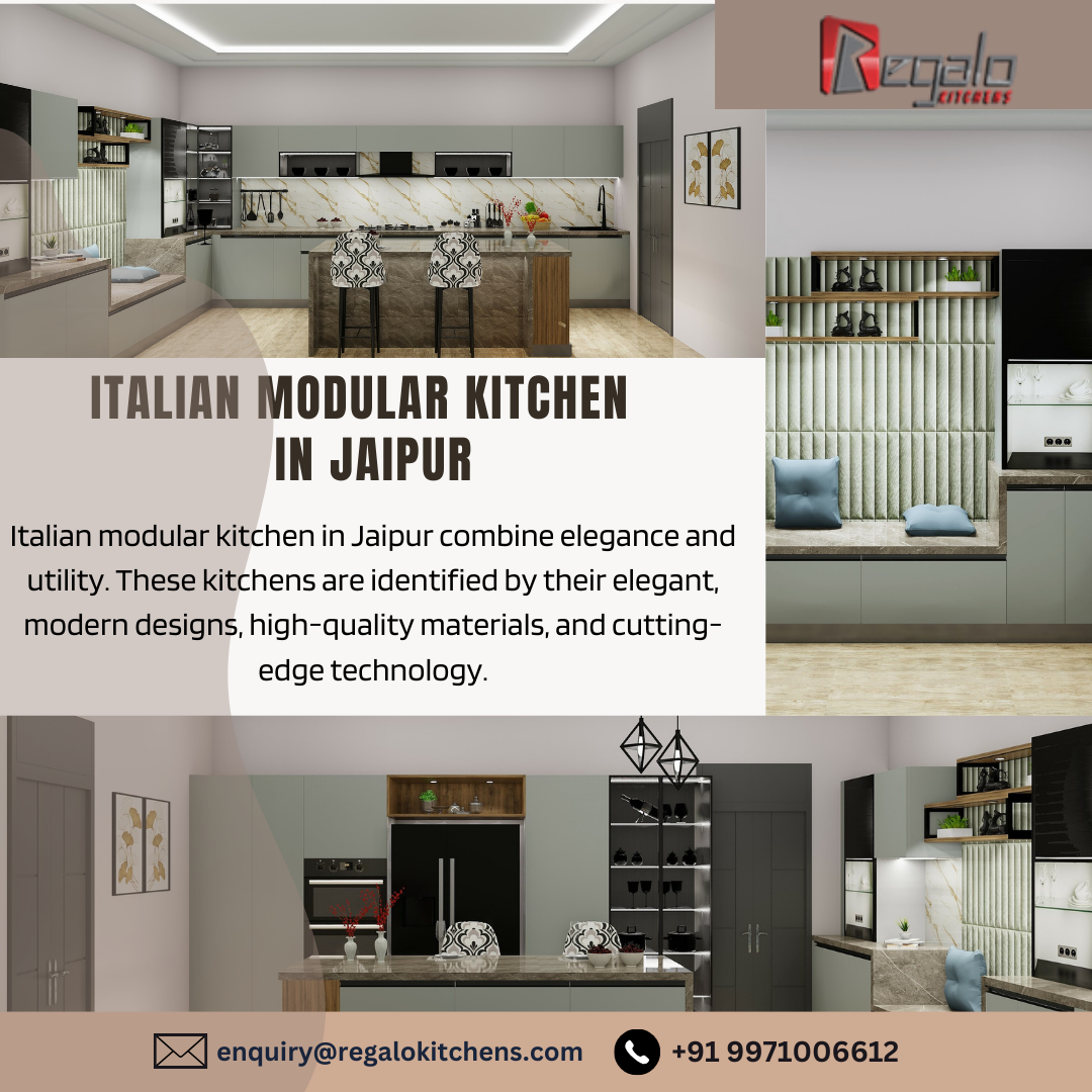 Italian Modular Kitchen in Jaipur - Regalo kitchens - Medium