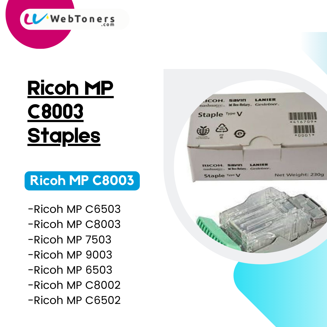 Ricoh MP C8003 Staples | Webtoners - Web Toners - Medium