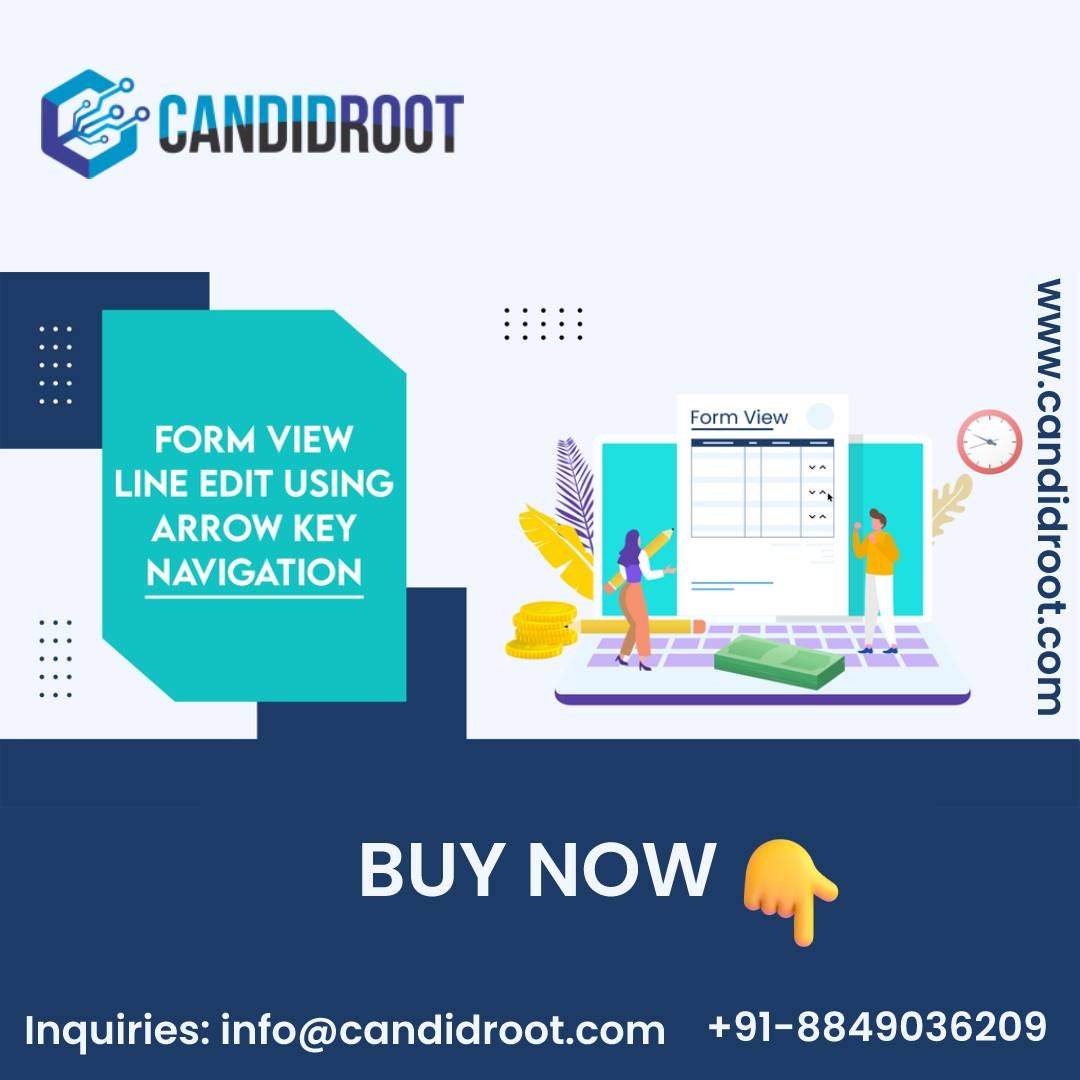 Form View Line Edit Using Up Down Arrow Key Module Candidroot Solutions Pvt Ltd Medium