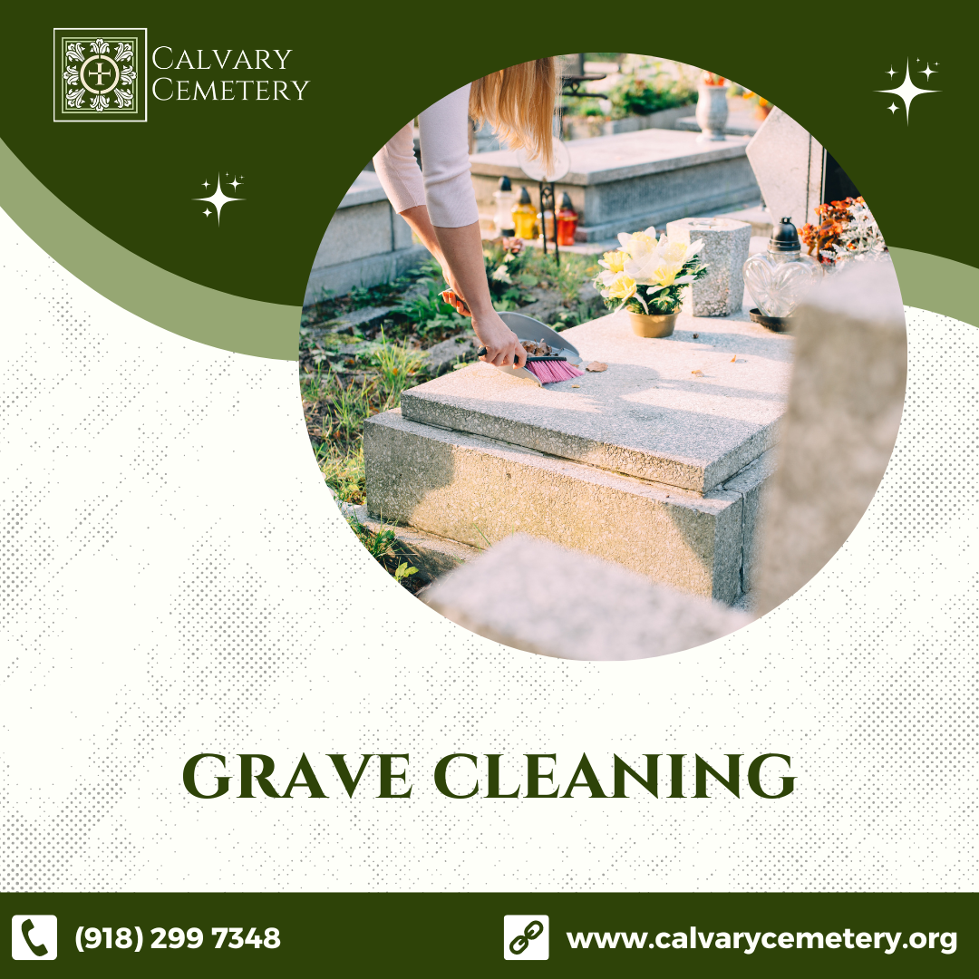 Grave Cleaning - Calvarycemetery - Medium