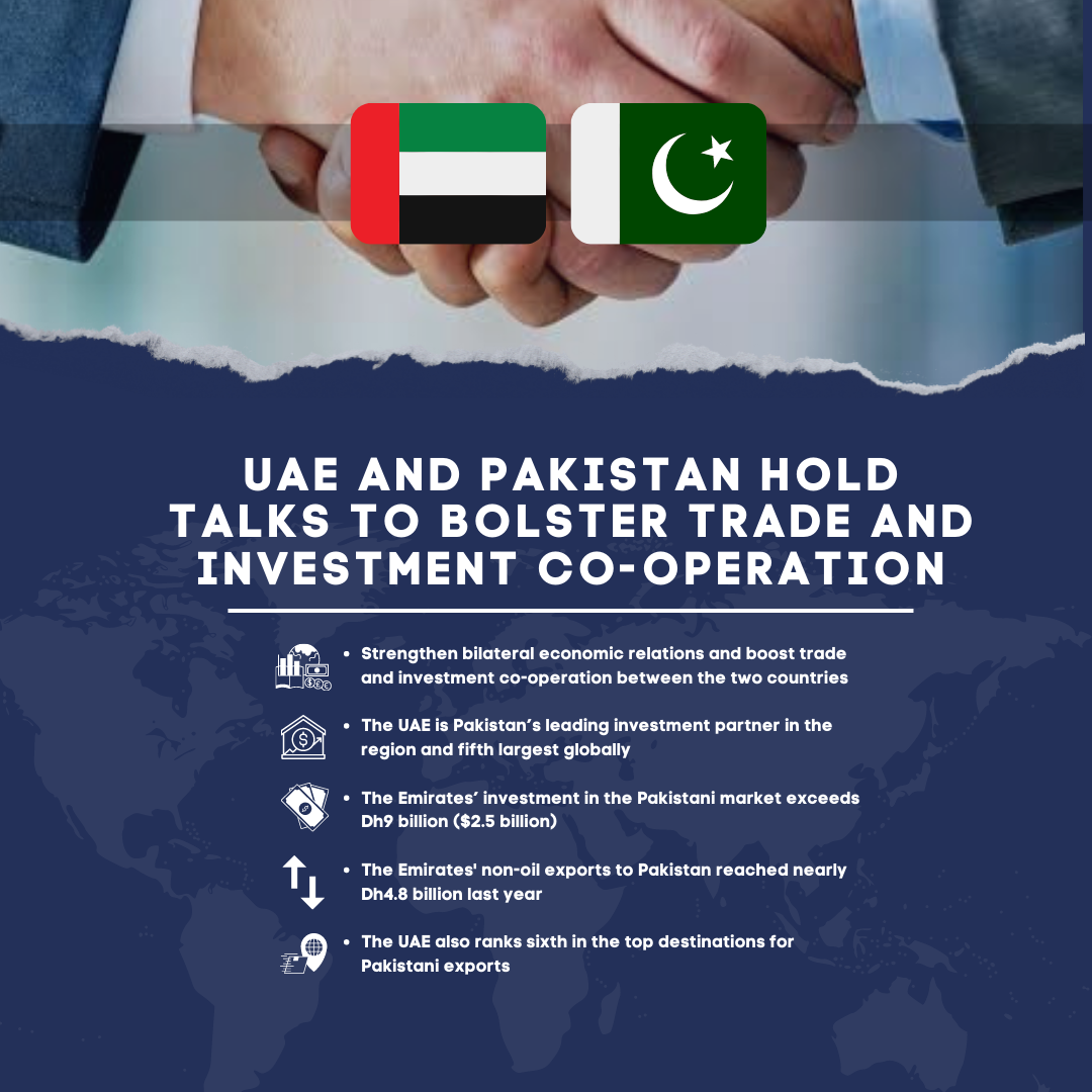 UAE and Pakistan strengthen economic ties with talks on trade and ...