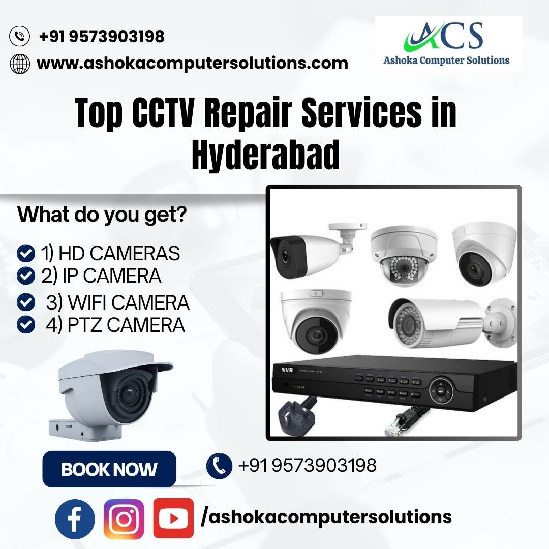 Top CCTV Repair Services in Hyderabad - Ashokacomputers - Medium