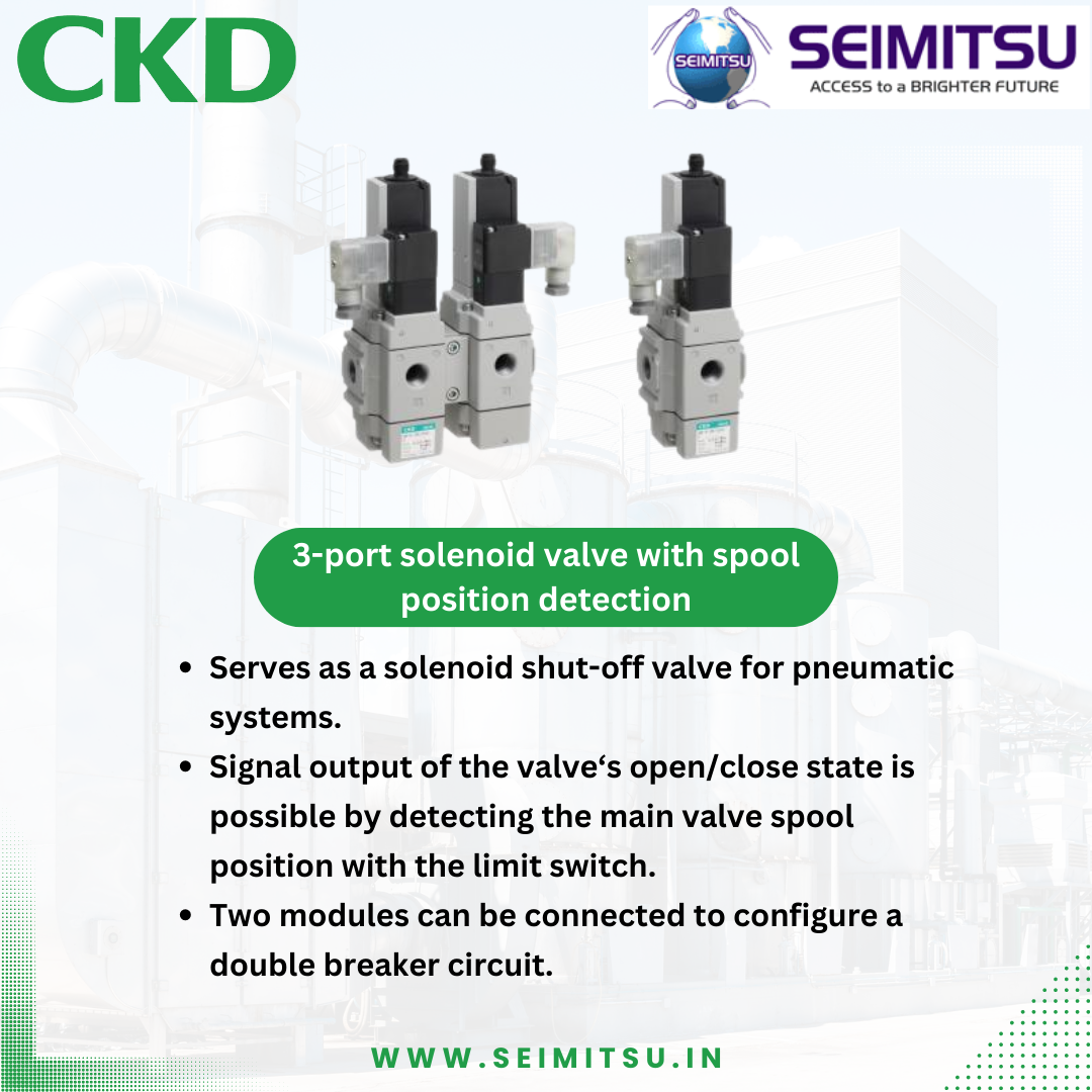 CKD 3-Port Solenoid Valve | SEIMITSU - SEIMITSU Factory Automation Pvt ...